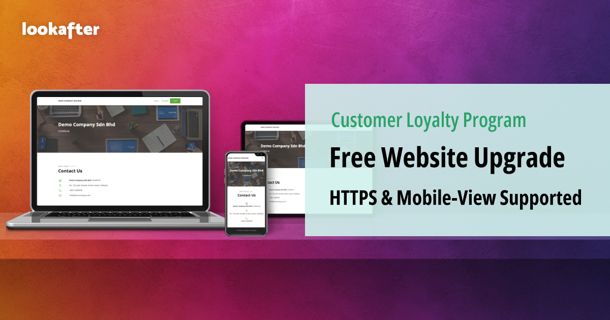 Customer Loyalty Program: Free Website Upgrade