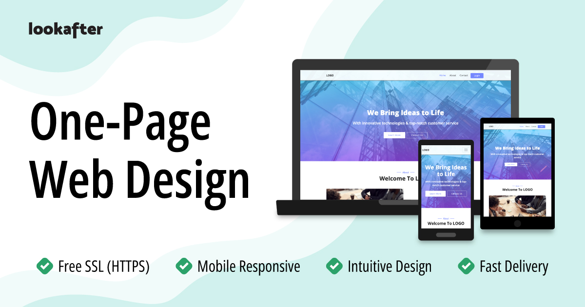 One-Page Web Design | Lookafter